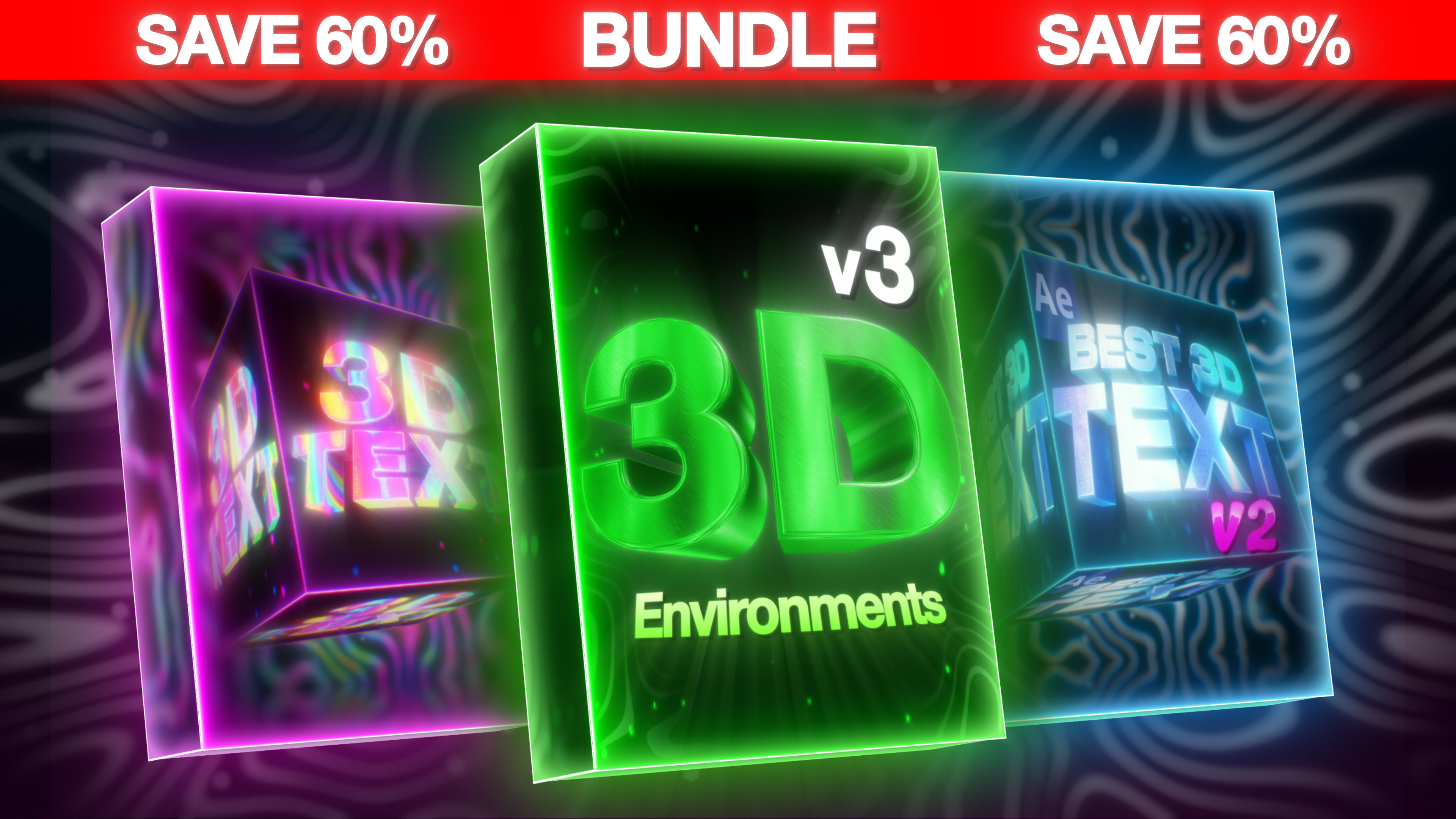 ULTIMATE 3D Text Environments V1-V3 BUNDLE – ShootaTime