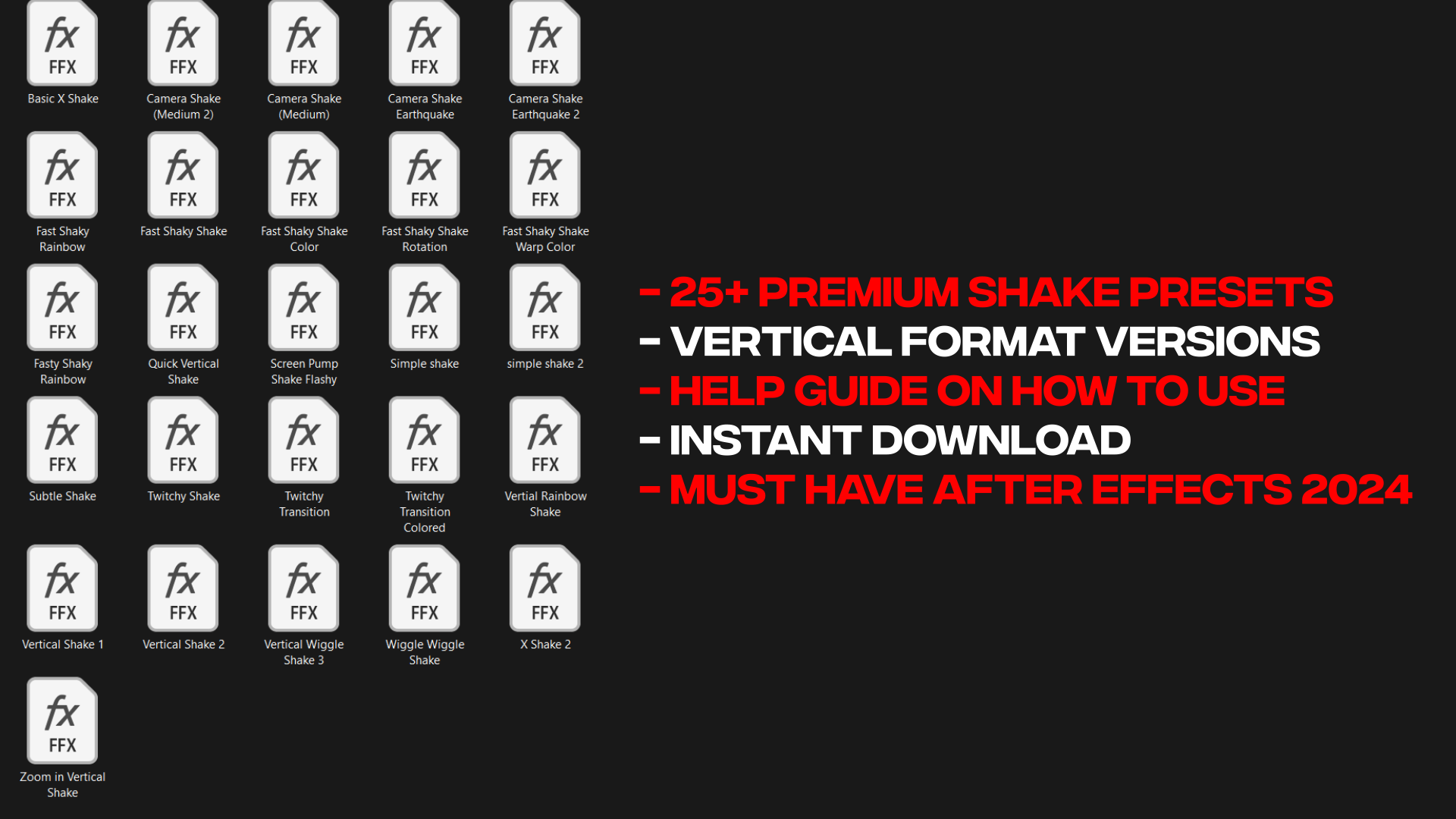 Ultimate Shakes Pack (No Plug-ins) – ShootaTime